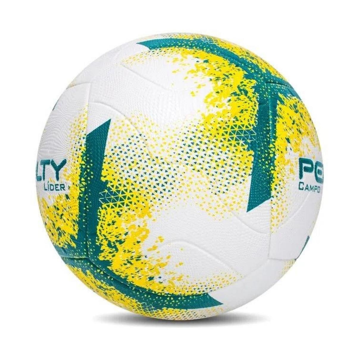 Bola Campo Penalty Líder XXI - Branco/Amarelo/Verde - Bola Campo ...