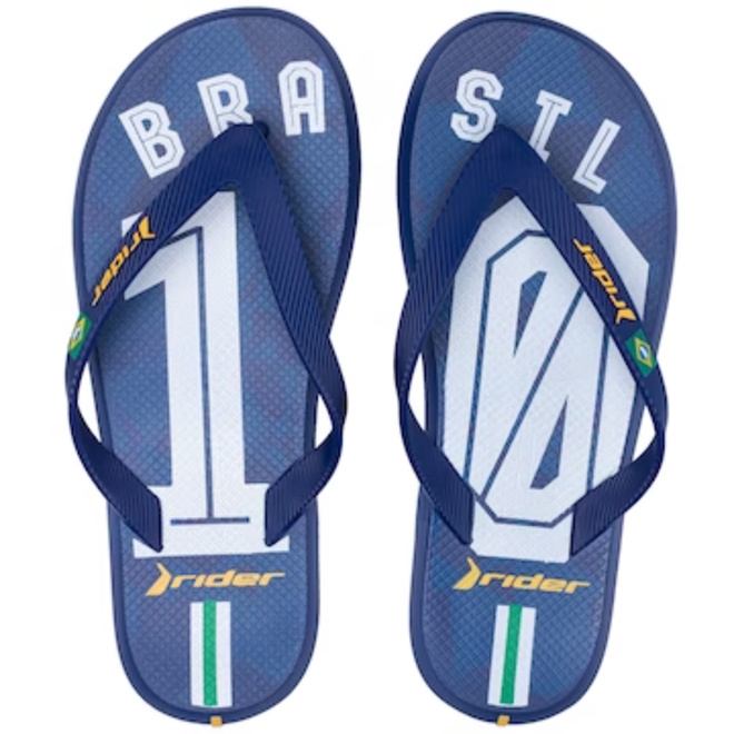 Chinelo Rider R1 Futebol Masculino 12144 - Azul/Branco - Chinelo Rider ...