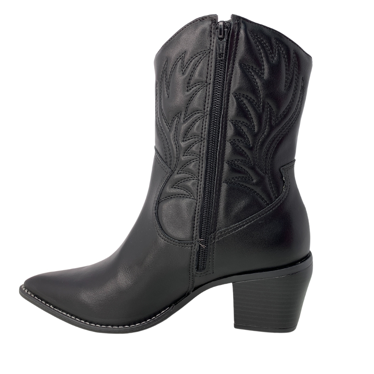 Bota Texana Via Marte Feminina 232703 - Preto - Bota Texana Via Marte ...