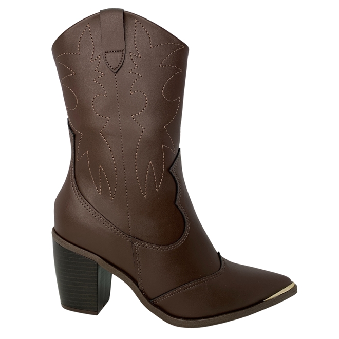 Bota Texana Vizzano Feminina 307010723580 - Marrom Café - Bota Texana ...