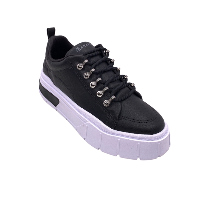 Tênis Plataforma Ramarim Feminino 2379101 - Preto - Tênis Plataforma ...