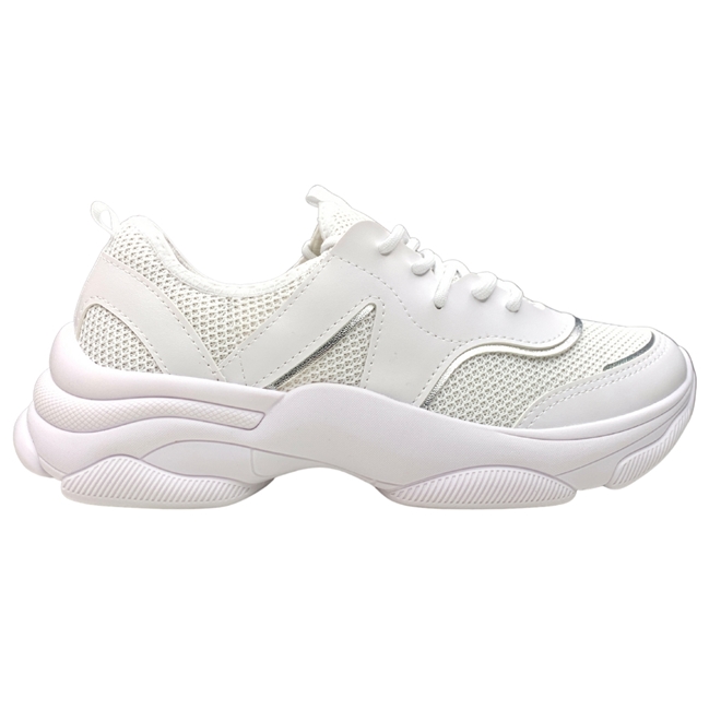 Tênis Chunky Beira Rio Feminino 429510321504 - Branco - Tênis Chunky ...
