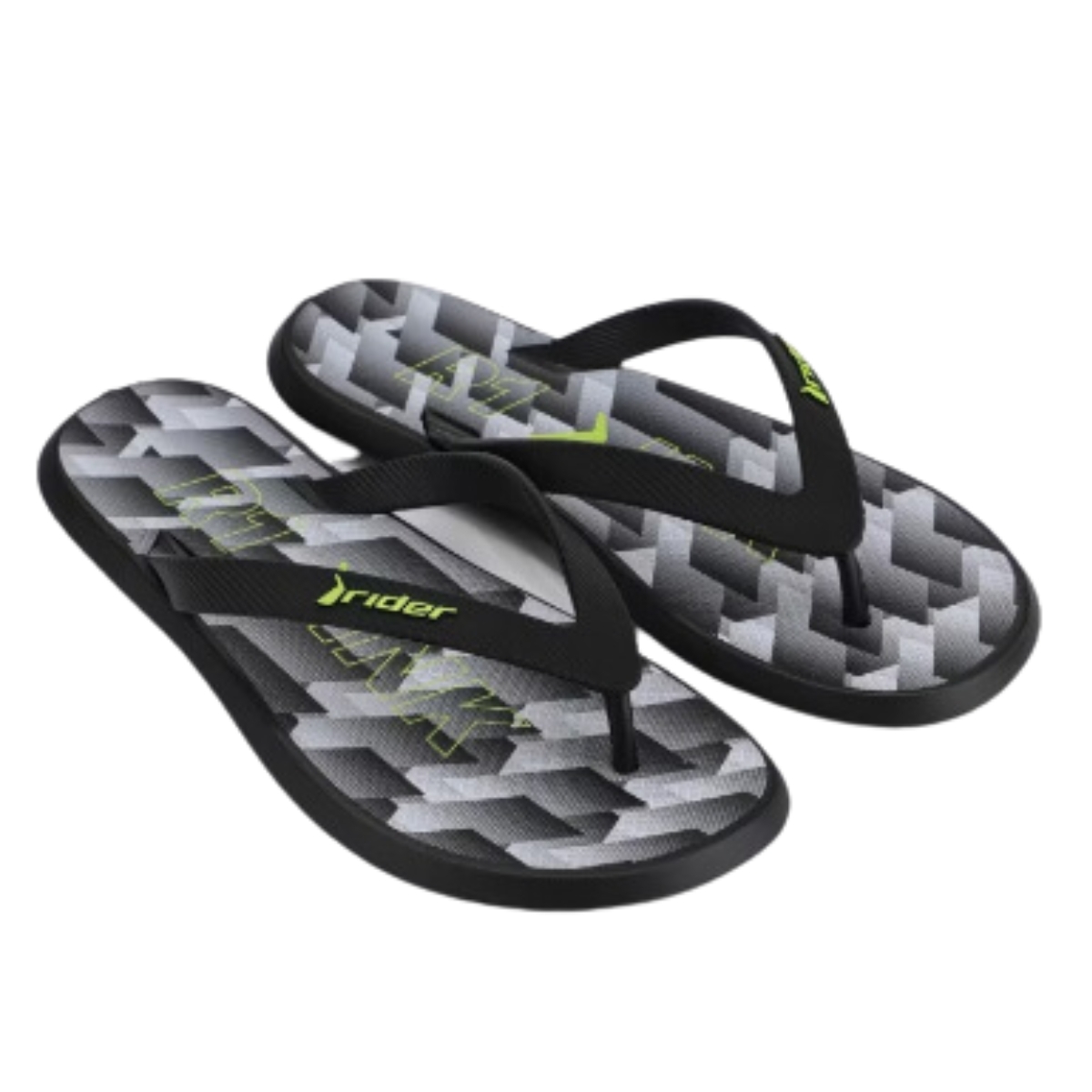 Chinelo Rider R1 Ink Masculino 10611 Preto/Branco/Verde - Chinelo Rider ...