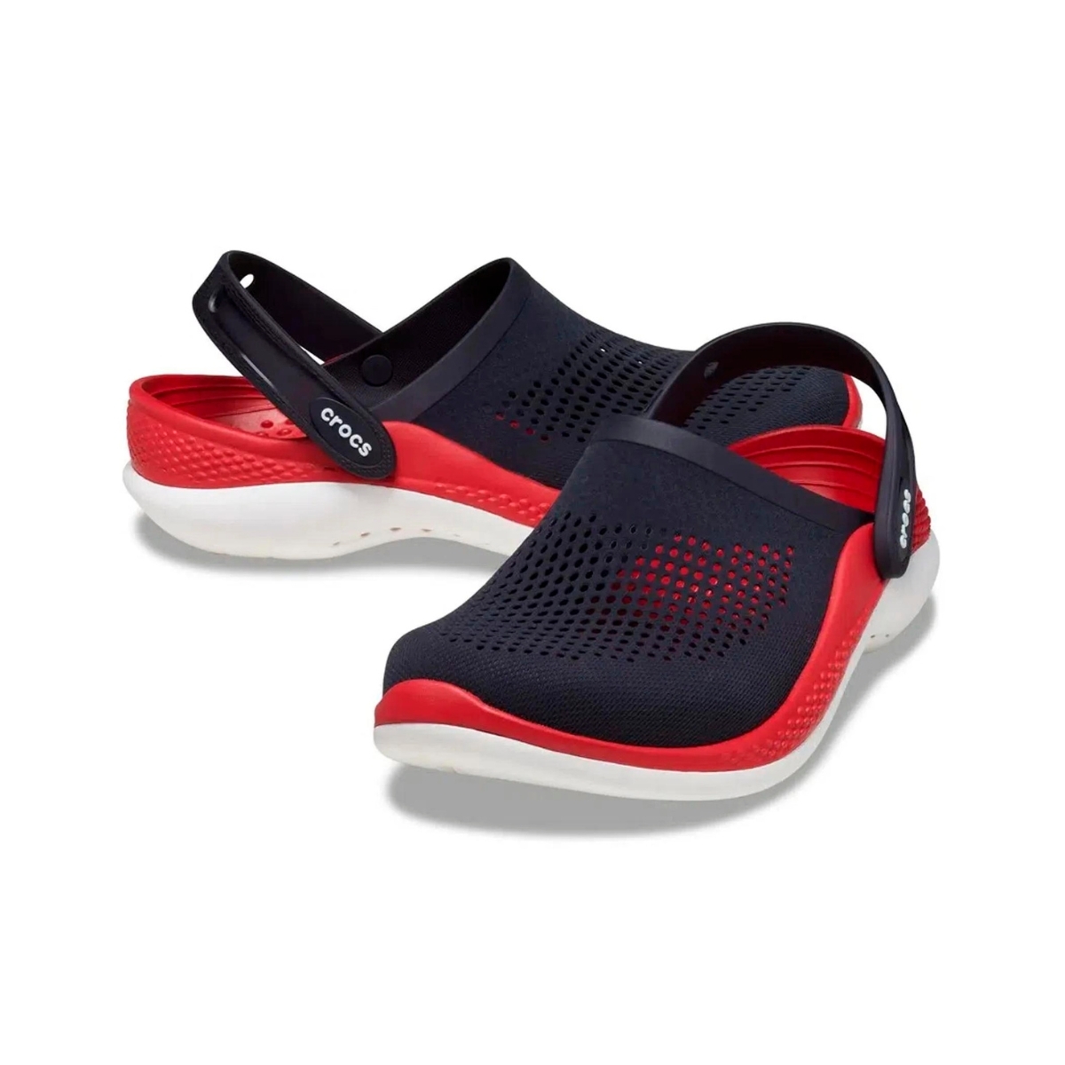 Sandália Crocs LiteRide Masculina 206708 - Marinho/Vermelho - Sandália ...